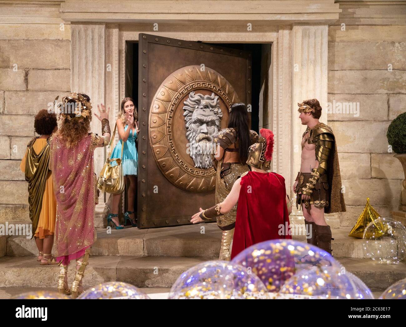 REALITY Z, in blue at door: Hanna Romanazzi, Olympus , (Season 1, ep ...