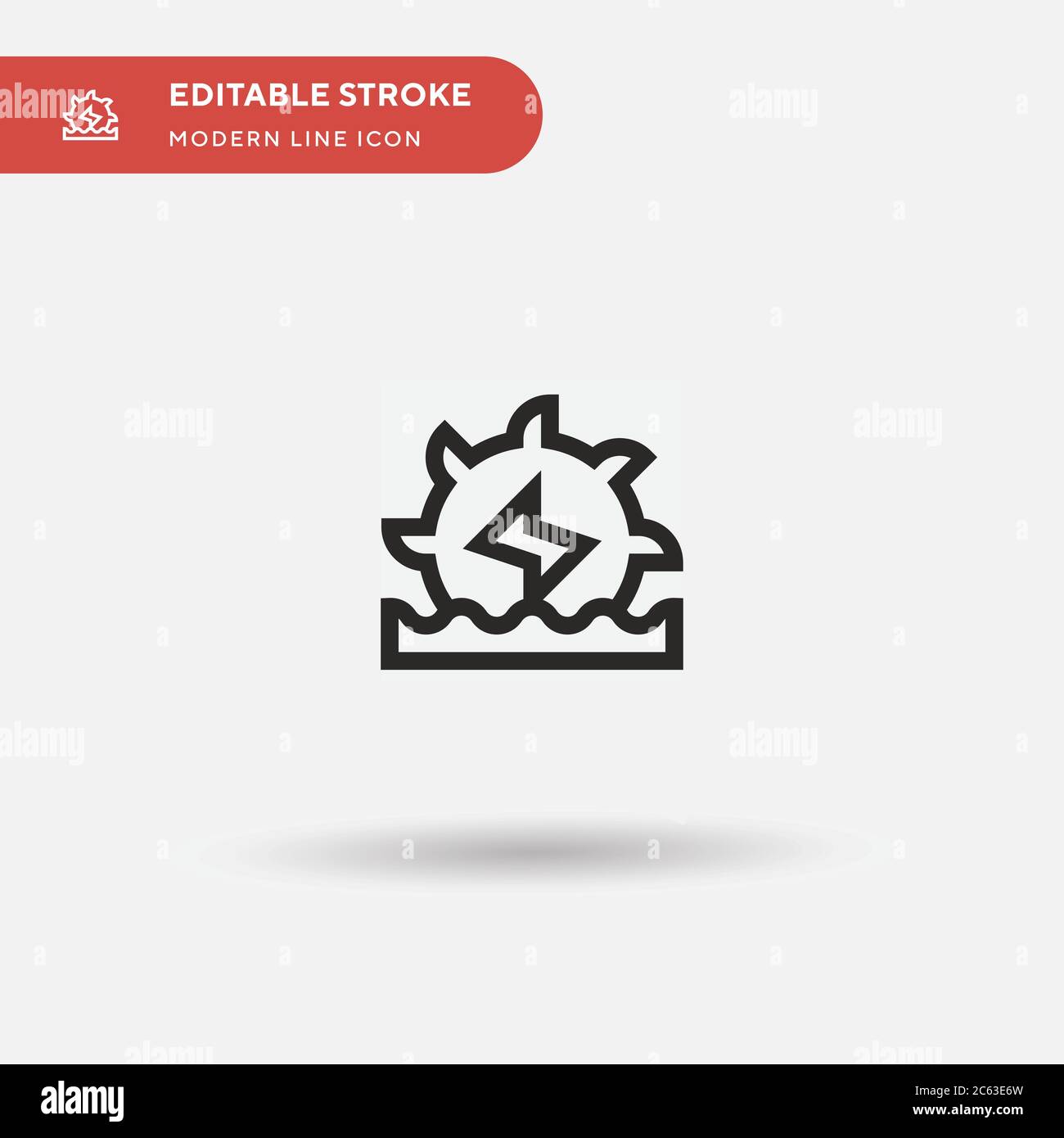 Hydroelectric power plant project Stock Vector Images - Alamy