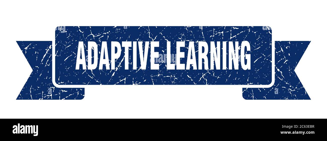 adaptive learning ribbon. adaptive learning grunge band sign. adaptive ...