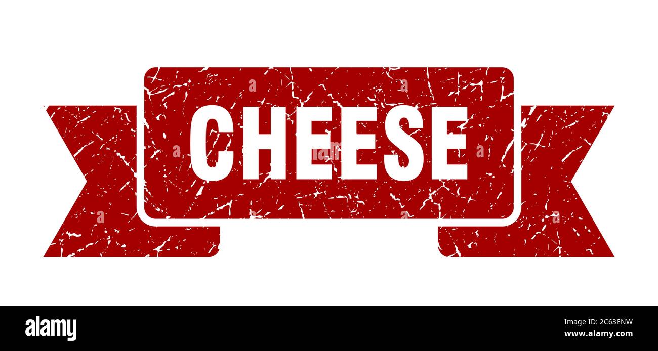 cheese ribbon. cheese grunge band sign. cheese banner Stock Vector ...
