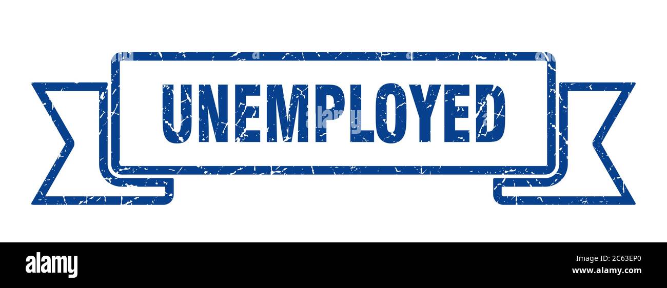 unemployed ribbon. unemployed grunge band sign. unemployed banner Stock ...