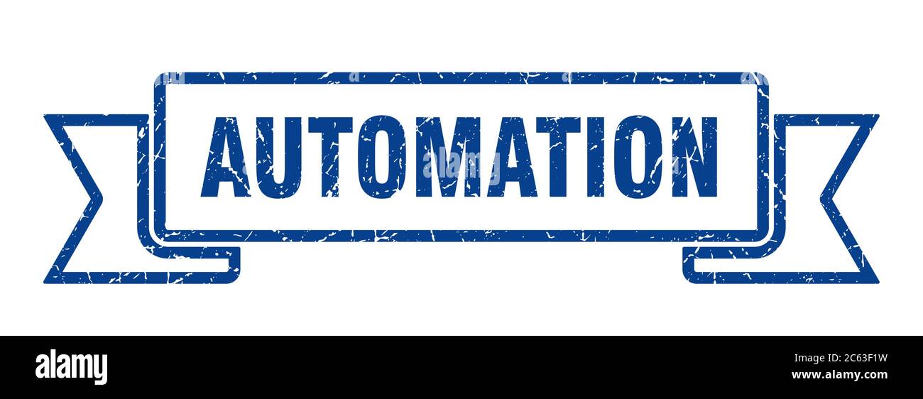 automation ribbon. automation grunge band sign. automation banner Stock ...