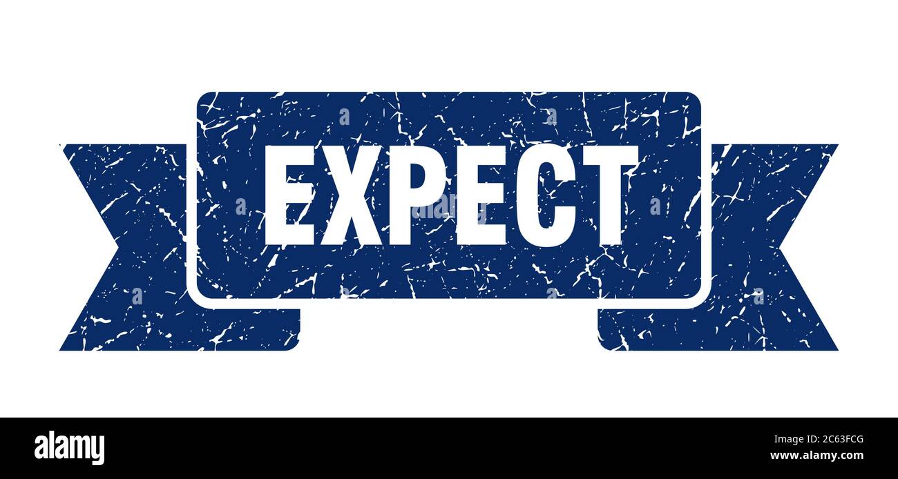 expect ribbon. expect grunge band sign. expect banner Stock Vector ...