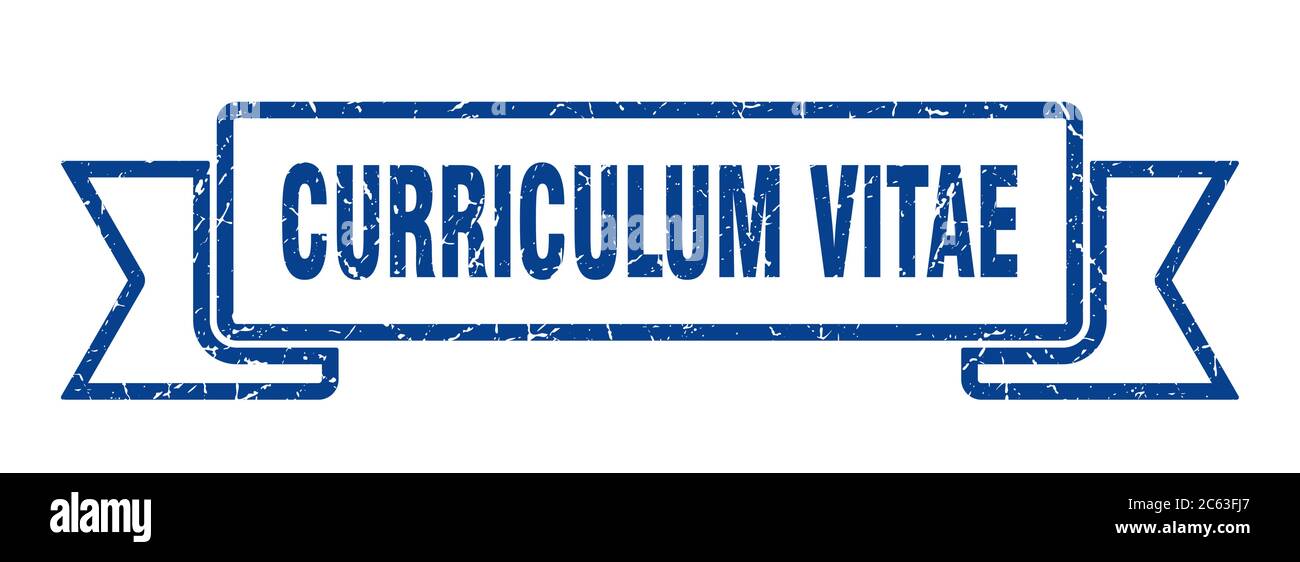 curriculum vitae ribbon. curriculum vitae grunge band sign. curriculum ...