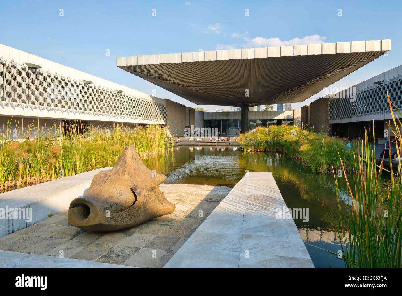 The National Museum of Anthropology at Chapultepec Park in Mexico City ...