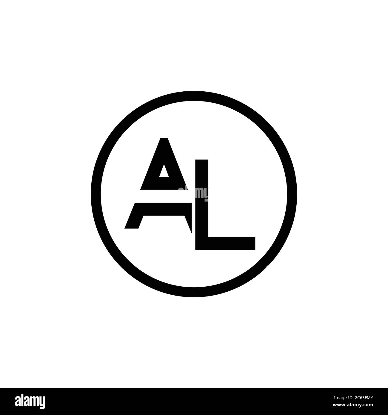 AL Logo Design Business Typography Vector Template. Creative Linked ...