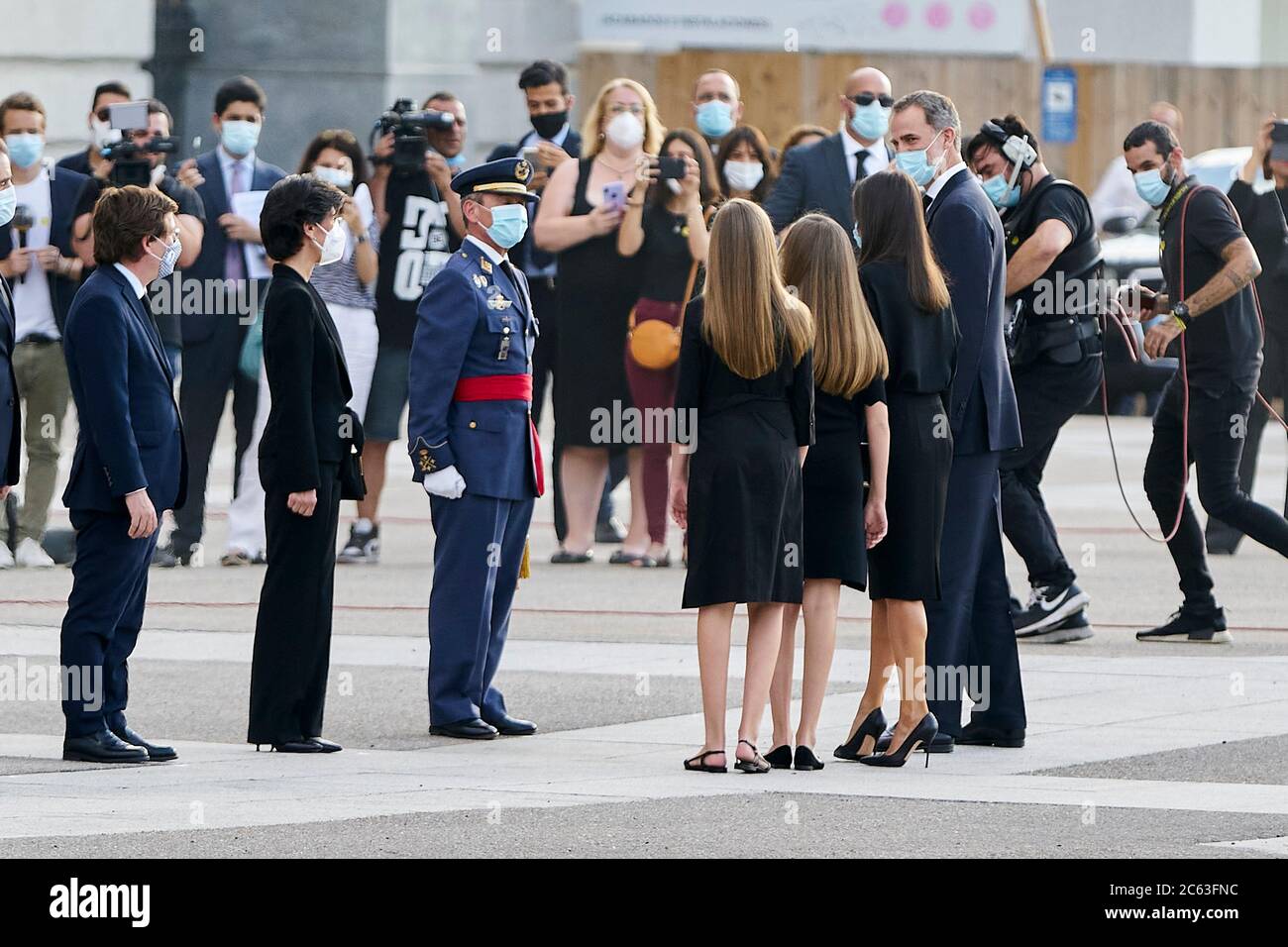 Madrid, Madrid, Spain. 6th July, 2020. King Felipe VI, Queen Letizia ...