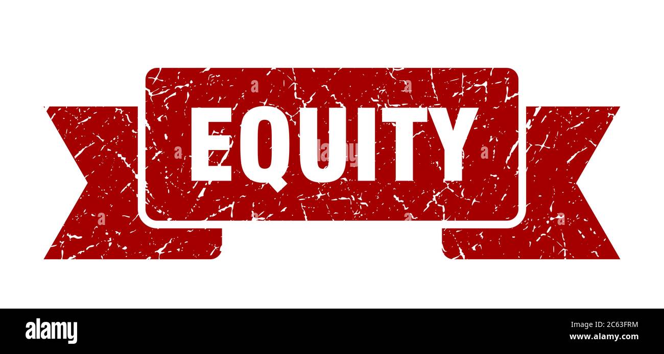 equity ribbon. equity grunge band sign. equity banner Stock Vector ...