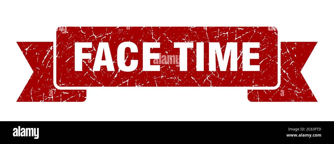 face time ribbon. face time grunge band sign. face time banner Stock ...