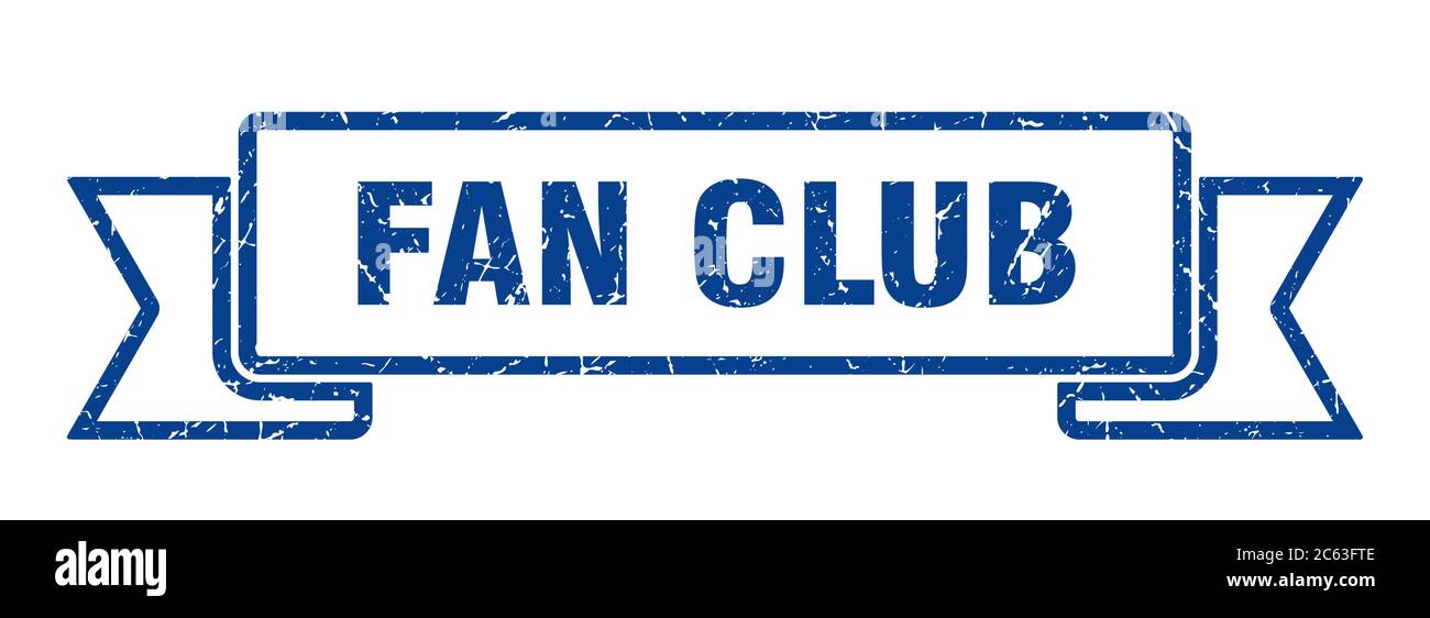 fan club ribbon. fan club grunge band sign. fan club banner Stock ...