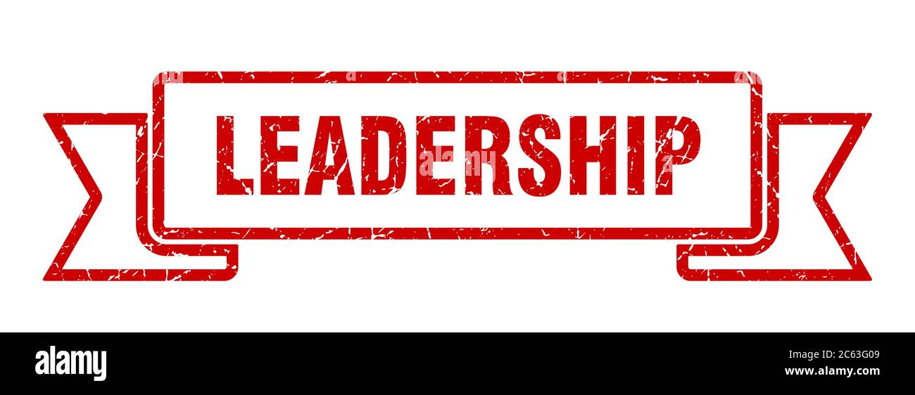 leadership ribbon. leadership grunge band sign. leadership banner Stock ...