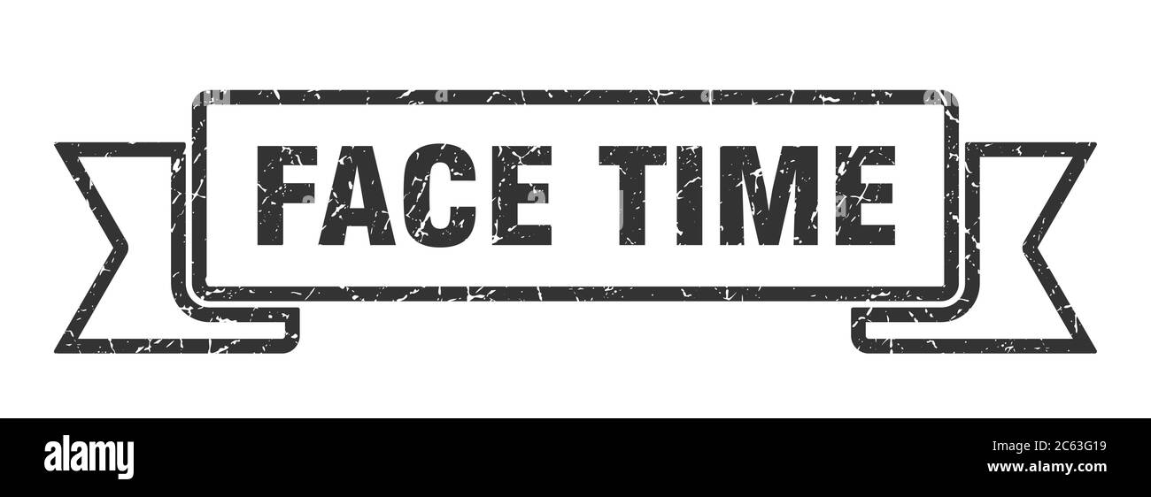 face time ribbon. face time grunge band sign. face time banner Stock ...