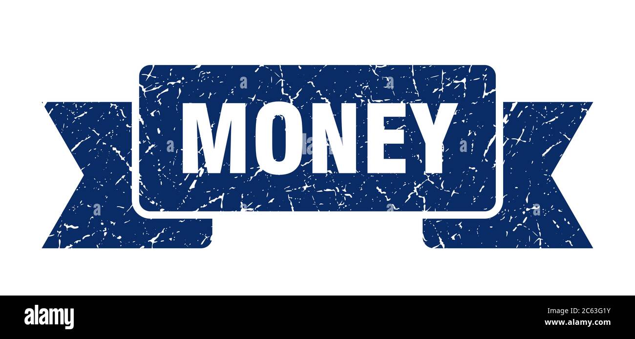 money ribbon. money grunge band sign. money banner Stock Vector Image ...