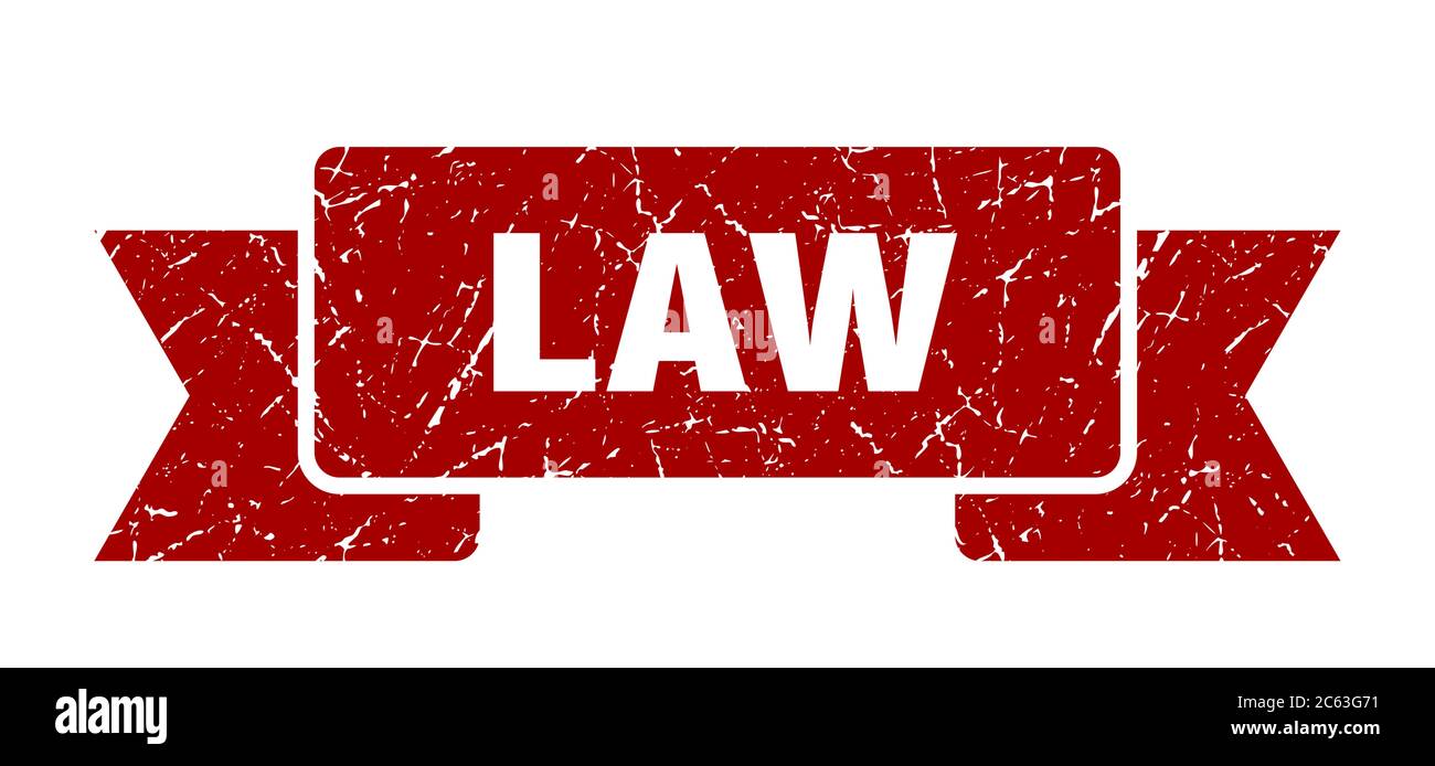 law ribbon. law grunge band sign. law banner Stock Vector Image & Art ...