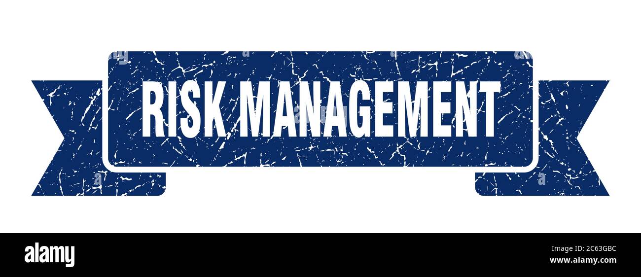 risk management ribbon. risk management grunge band sign. risk ...