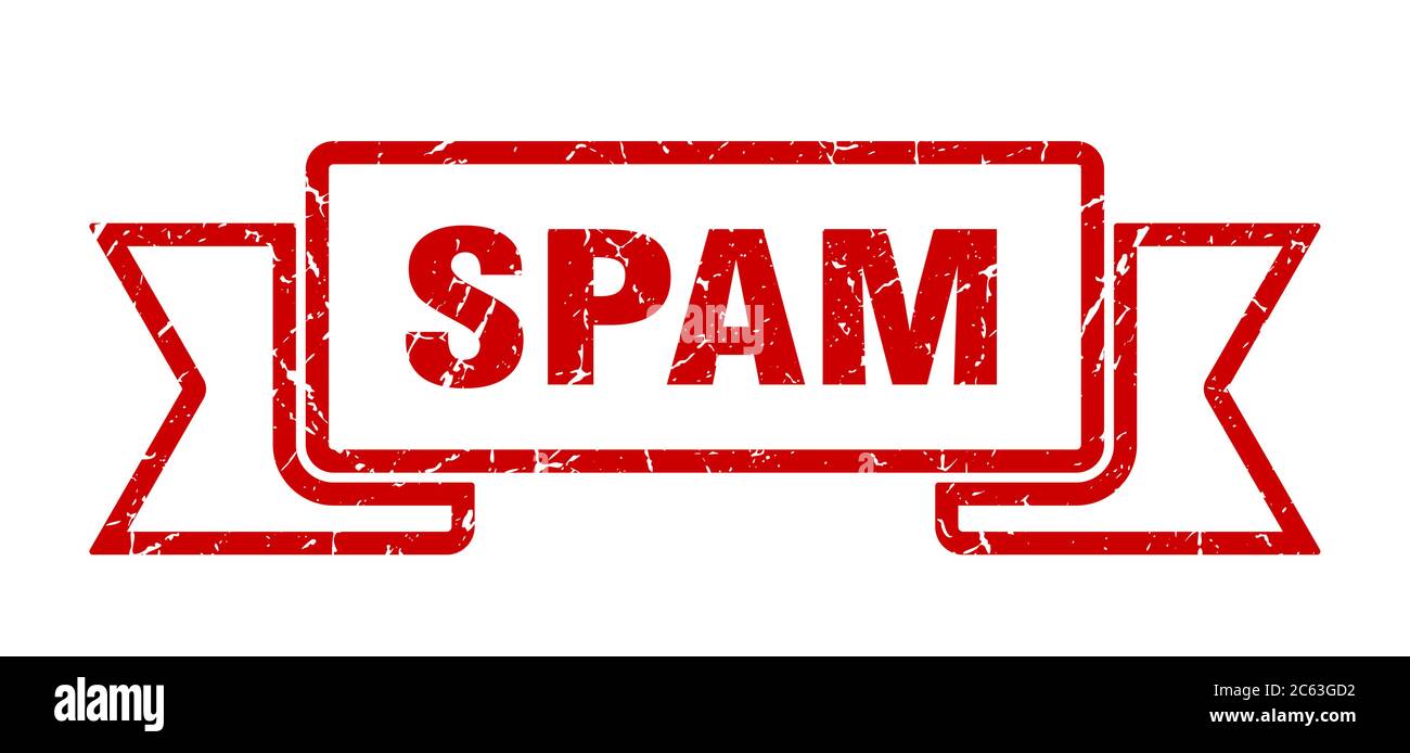 spam ribbon. spam grunge band sign. spam banner Stock Vector Image ...