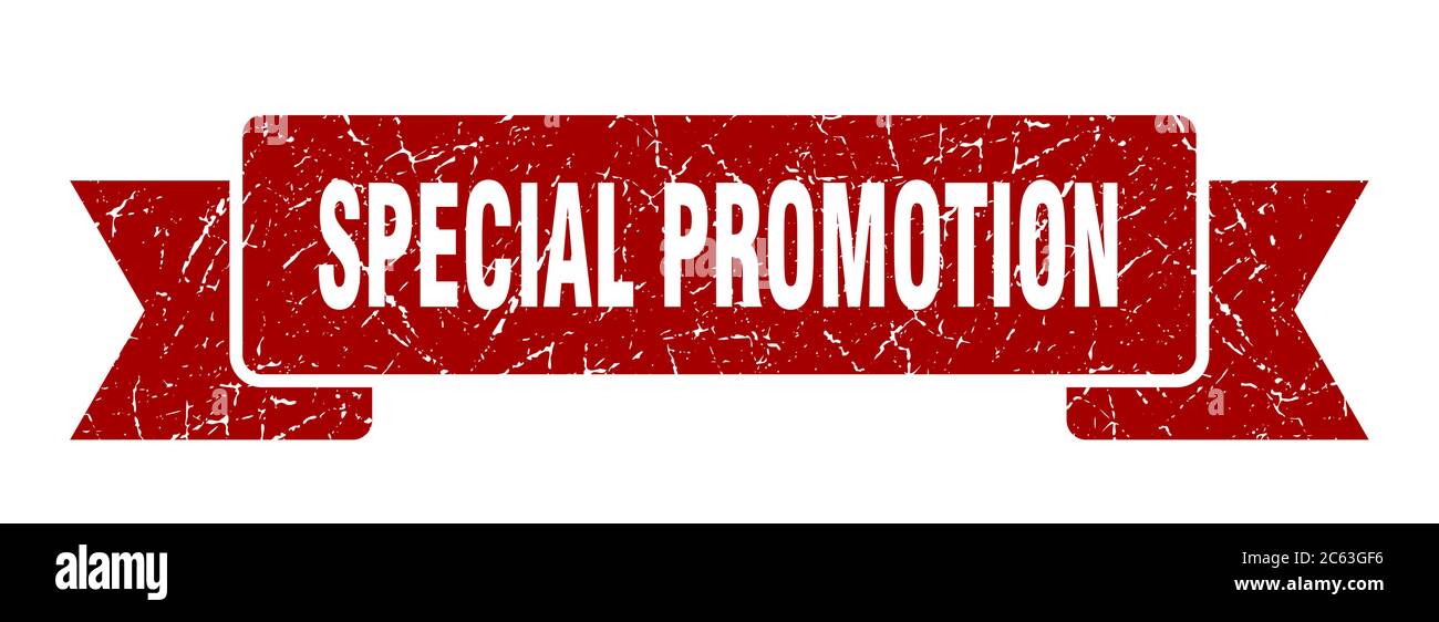 special promotion ribbon. special promotion grunge band sign. special ...