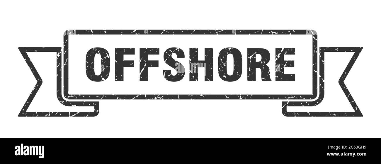 offshore ribbon. offshore grunge band sign. offshore banner Stock ...