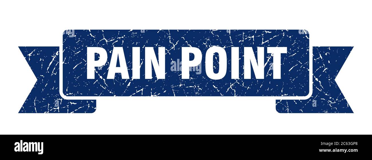 pain point ribbon. pain point grunge band sign. pain point banner Stock ...