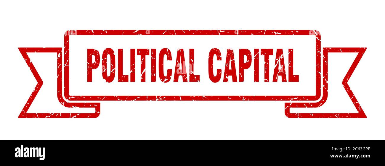 political capital ribbon. political capital grunge band sign. political ...