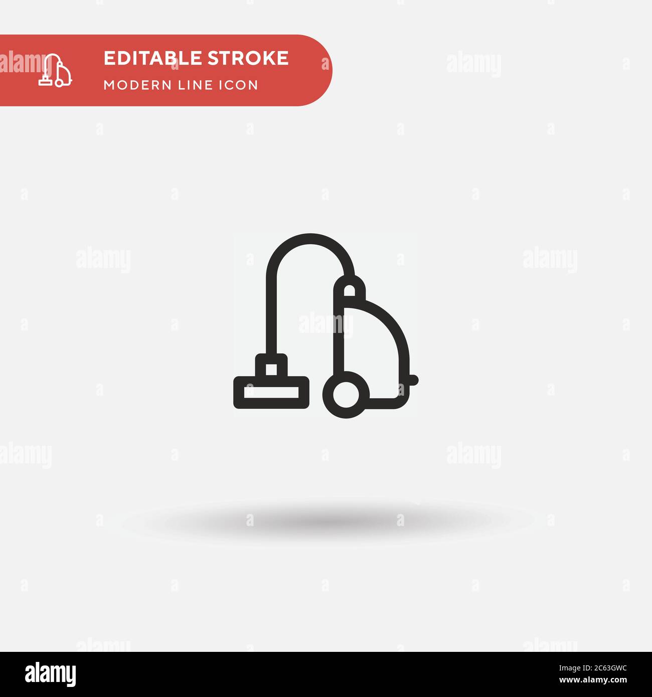 Vacuum Cleaner Simple vector icon. Illustration symbol design template ...