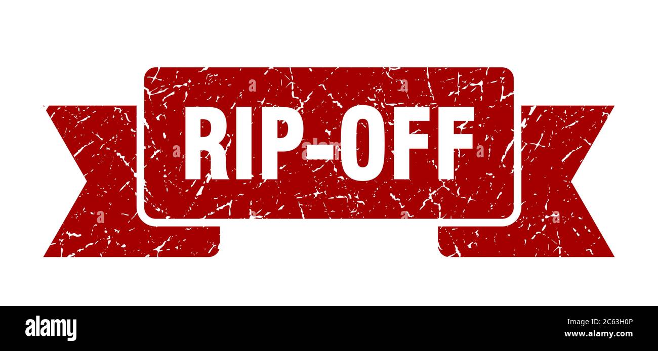 rip-off ribbon. rip-off grunge band sign. rip-off banner Stock Vector ...