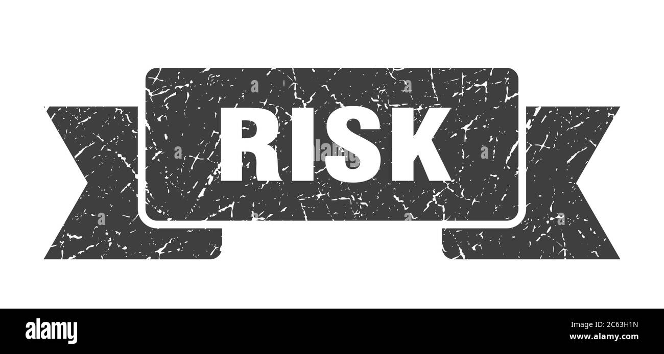 risk ribbon. risk grunge band sign. risk banner Stock Vector Image ...