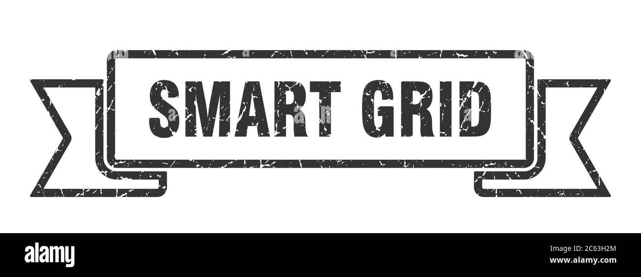 smart grid ribbon. smart grid grunge band sign. smart grid banner Stock ...
