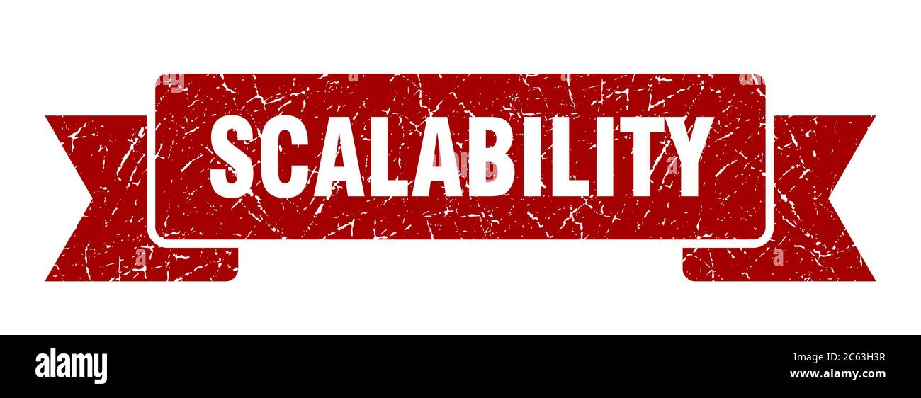 scalability ribbon. scalability grunge band sign. scalability banner ...