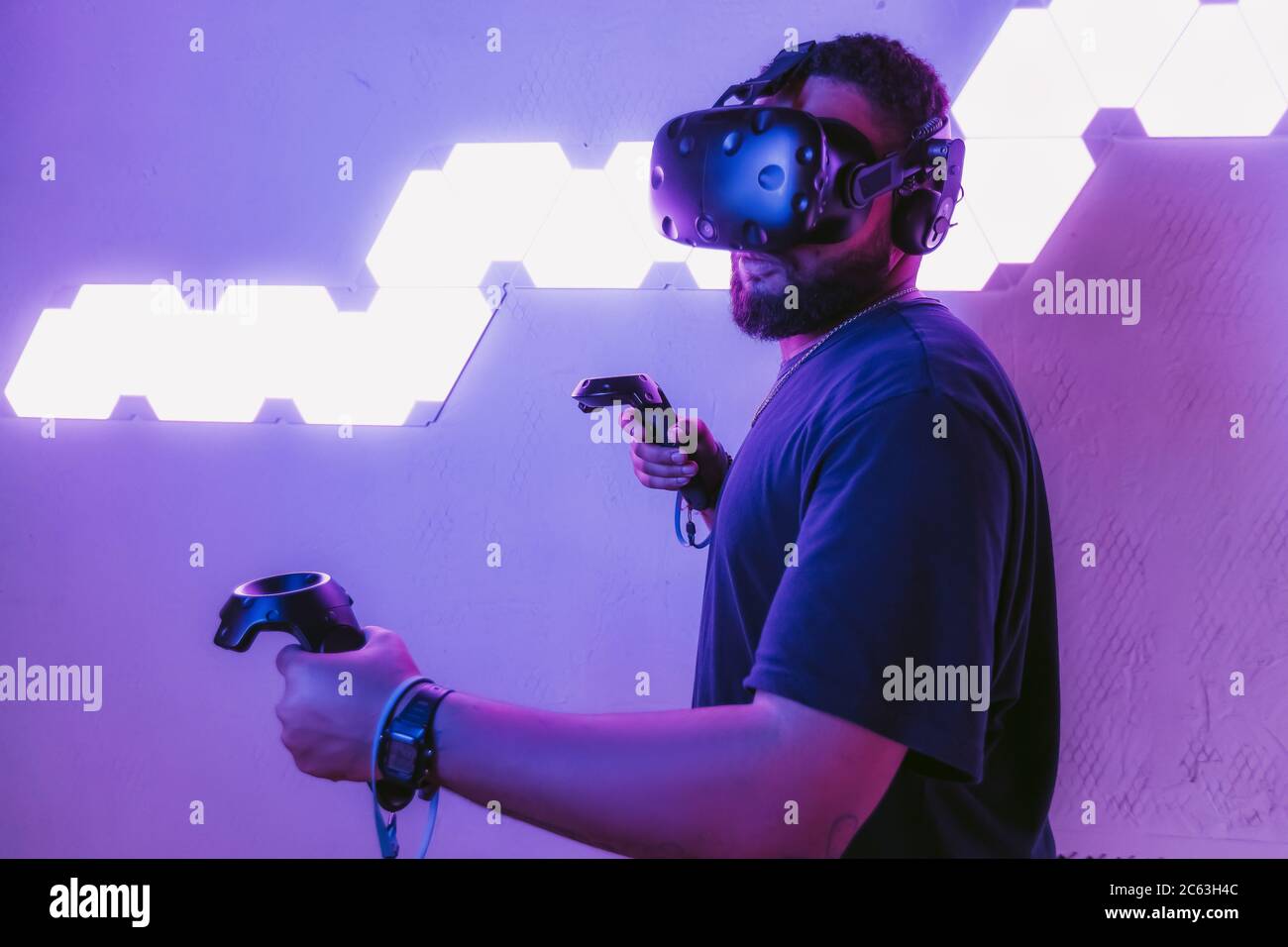 Augmented reality. New entertainment technologies. Virtual reality ...