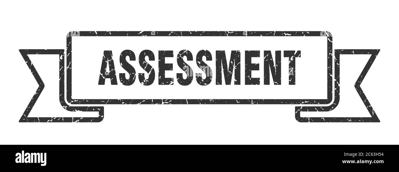 assessment ribbon. assessment grunge band sign. assessment banner Stock ...