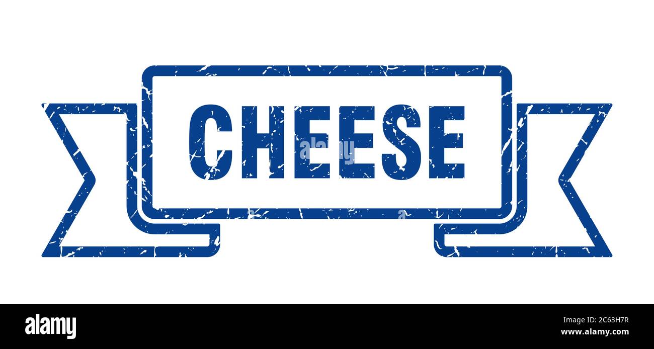 cheese ribbon. cheese grunge band sign. cheese banner Stock Vector ...