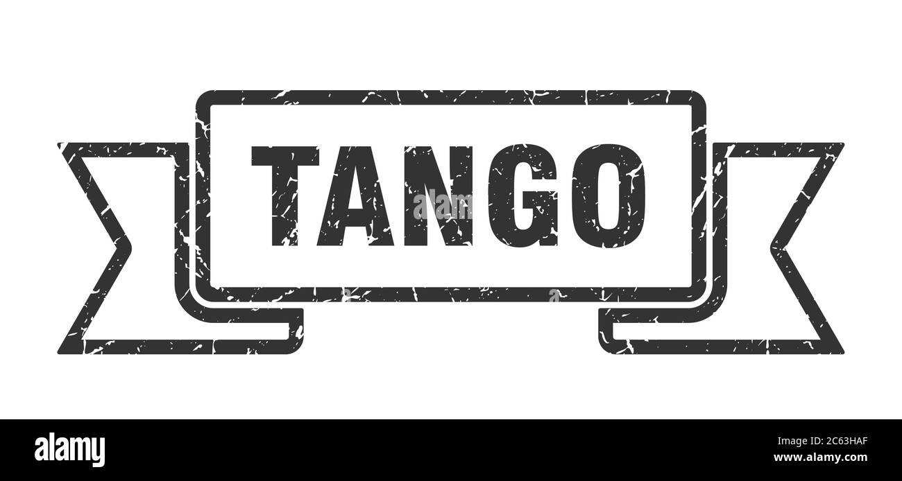 tango ribbon. tango grunge band sign. tango banner Stock Vector Image ...