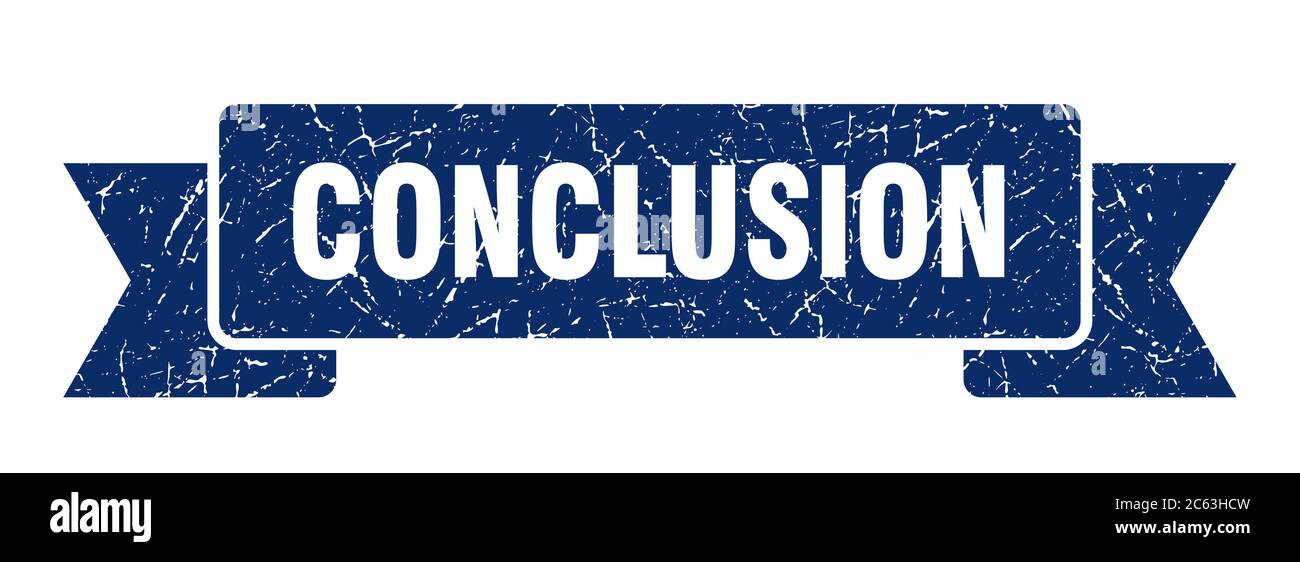 Conclusion banner template ribbon hi-res stock photography and images ...