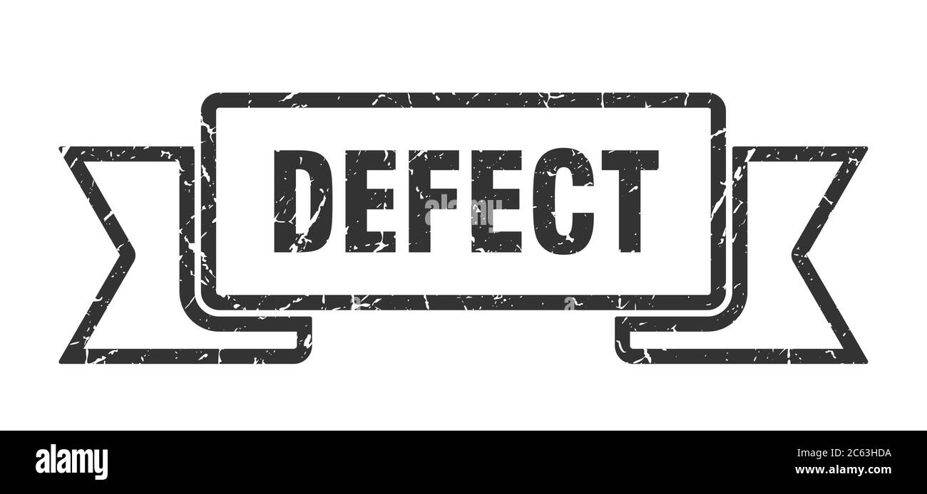 defect ribbon. defect grunge band sign. defect banner Stock Vector ...