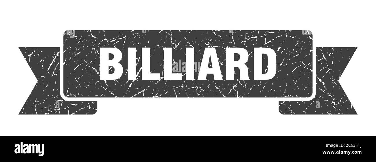 billiard ribbon. billiard grunge band sign. billiard banner Stock ...