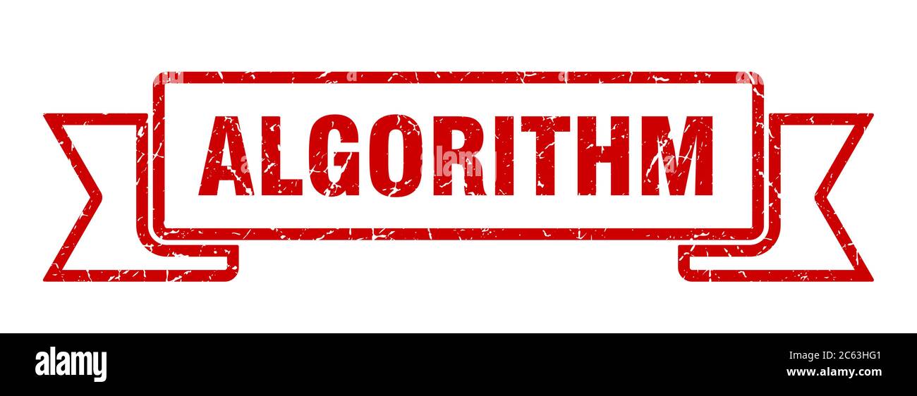Algorithm Ribbon Algorithm Grunge Band Sign Algorithm Banner Stock Vector Image And Art Alamy