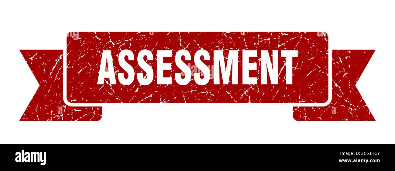 assessment ribbon. assessment grunge band sign. assessment banner Stock ...