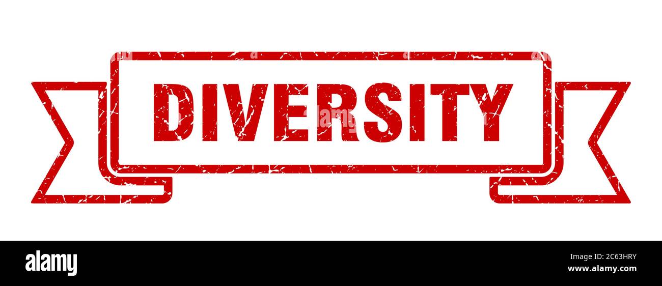 diversity ribbon. diversity grunge band sign. diversity banner Stock ...