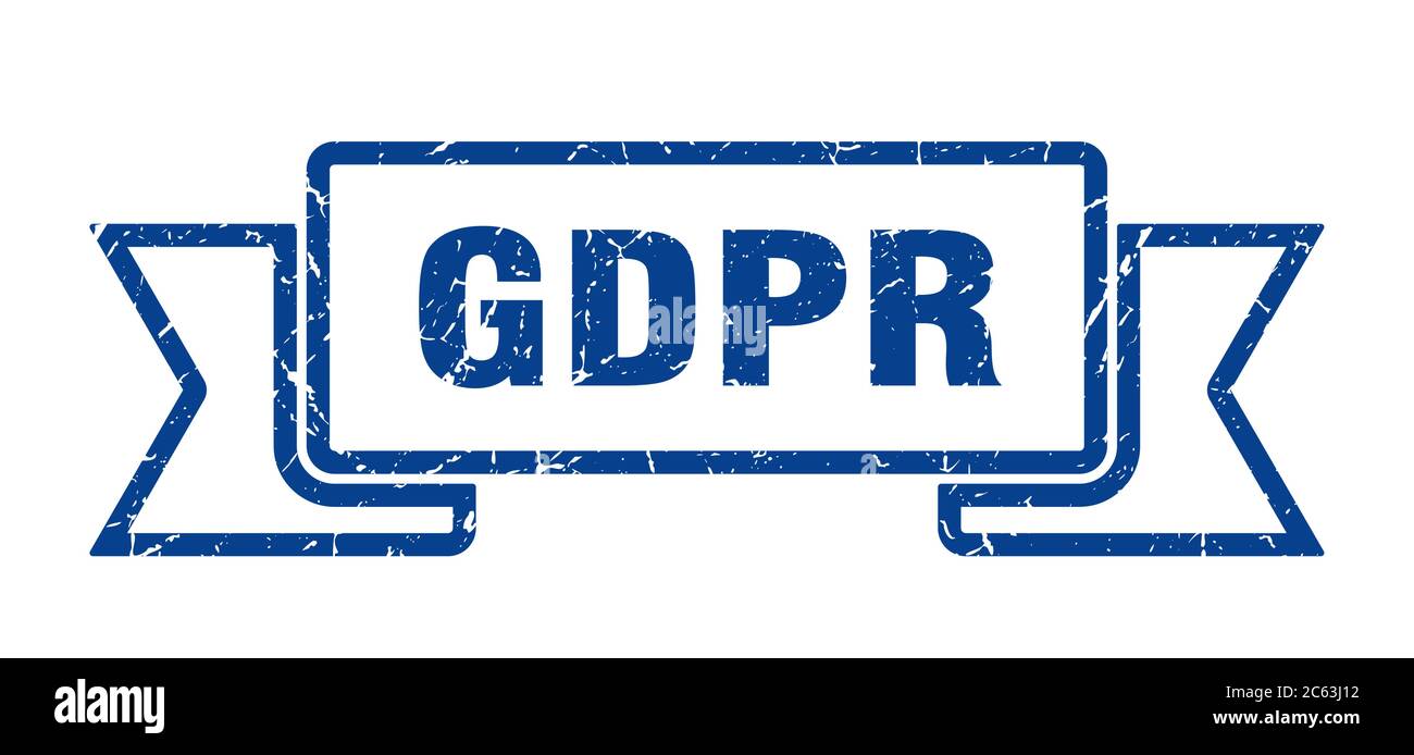 gdpr ribbon. gdpr grunge band sign. gdpr banner Stock Vector Image ...