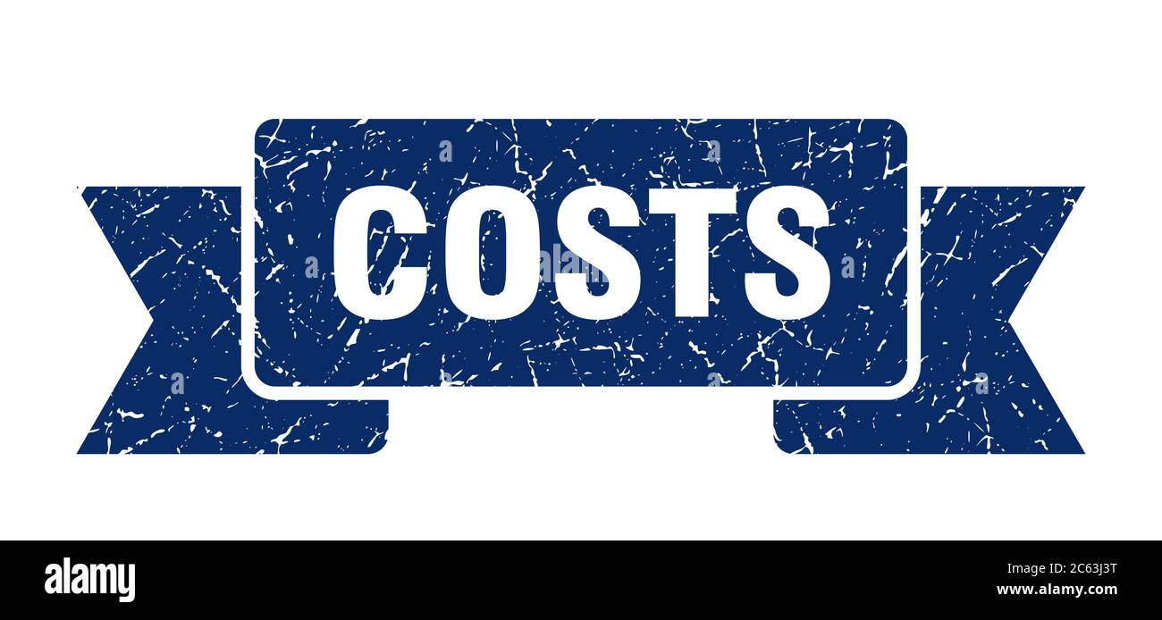 costs ribbon. costs grunge band sign. costs banner Stock Vector Image ...