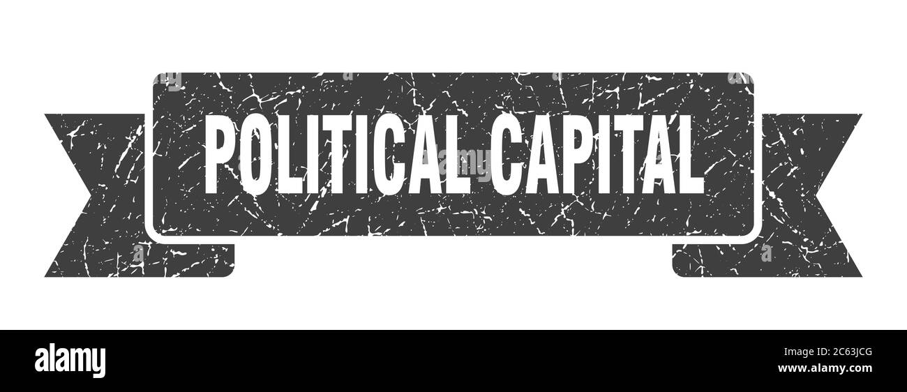 political capital ribbon. political capital grunge band sign. political ...