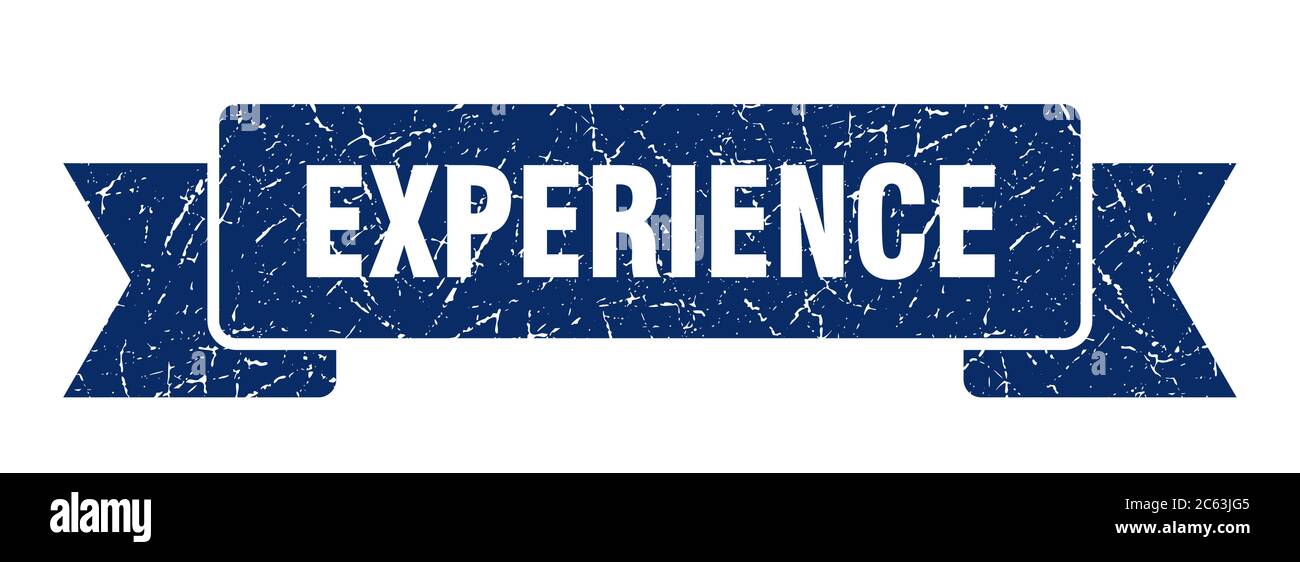 experience ribbon. experience grunge band sign. experience banner Stock ...