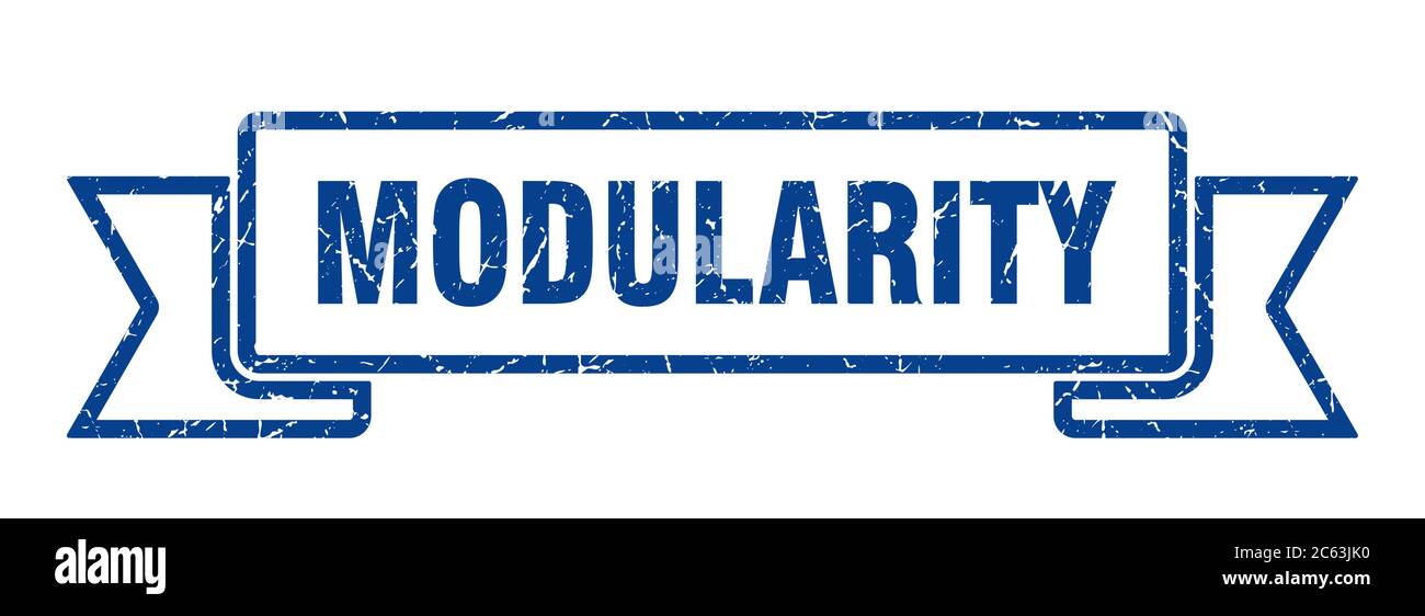 modularity ribbon. modularity grunge band sign. modularity banner Stock ...