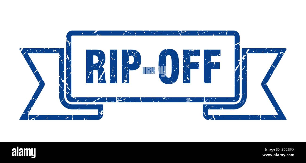 Rip off banner sign Stock Vector Images - Alamy
