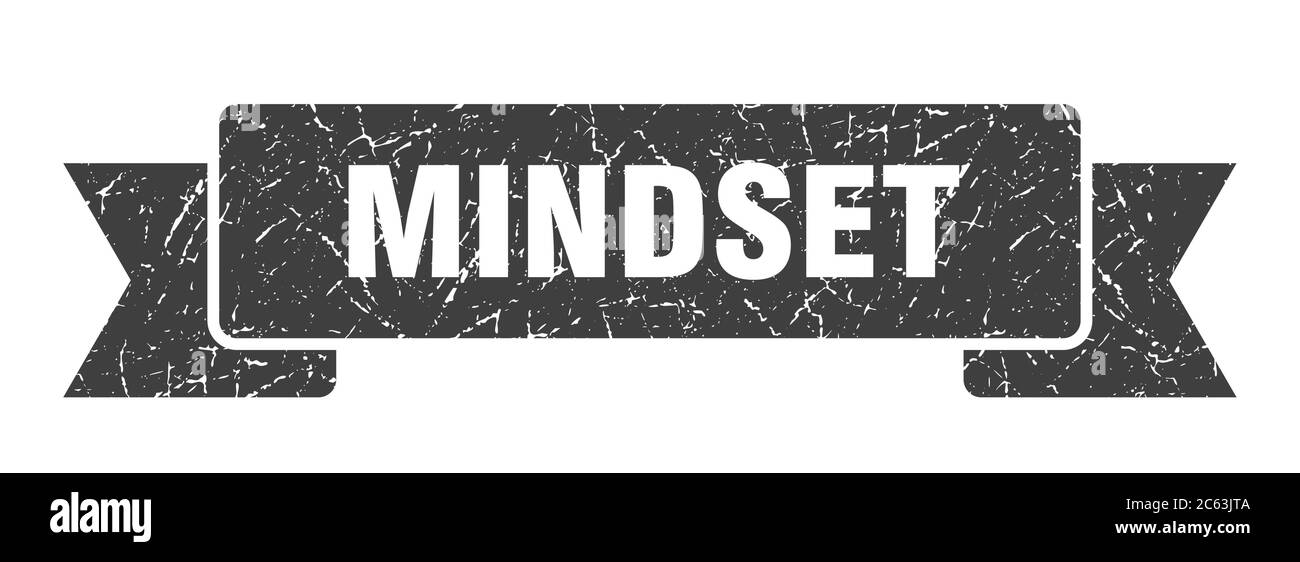 mindset ribbon. mindset grunge band sign. mindset banner Stock Vector ...