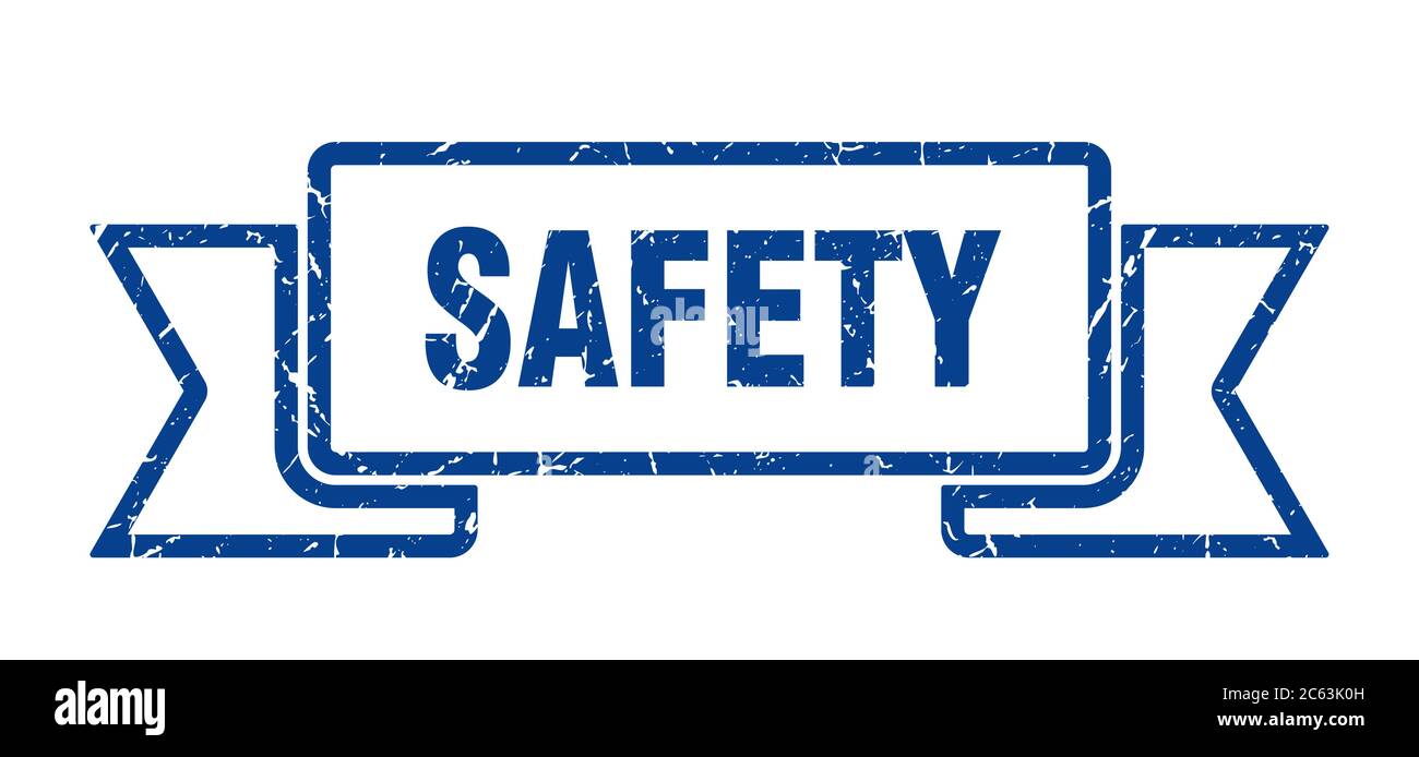 safety ribbon. safety grunge band sign. safety banner Stock Vector ...
