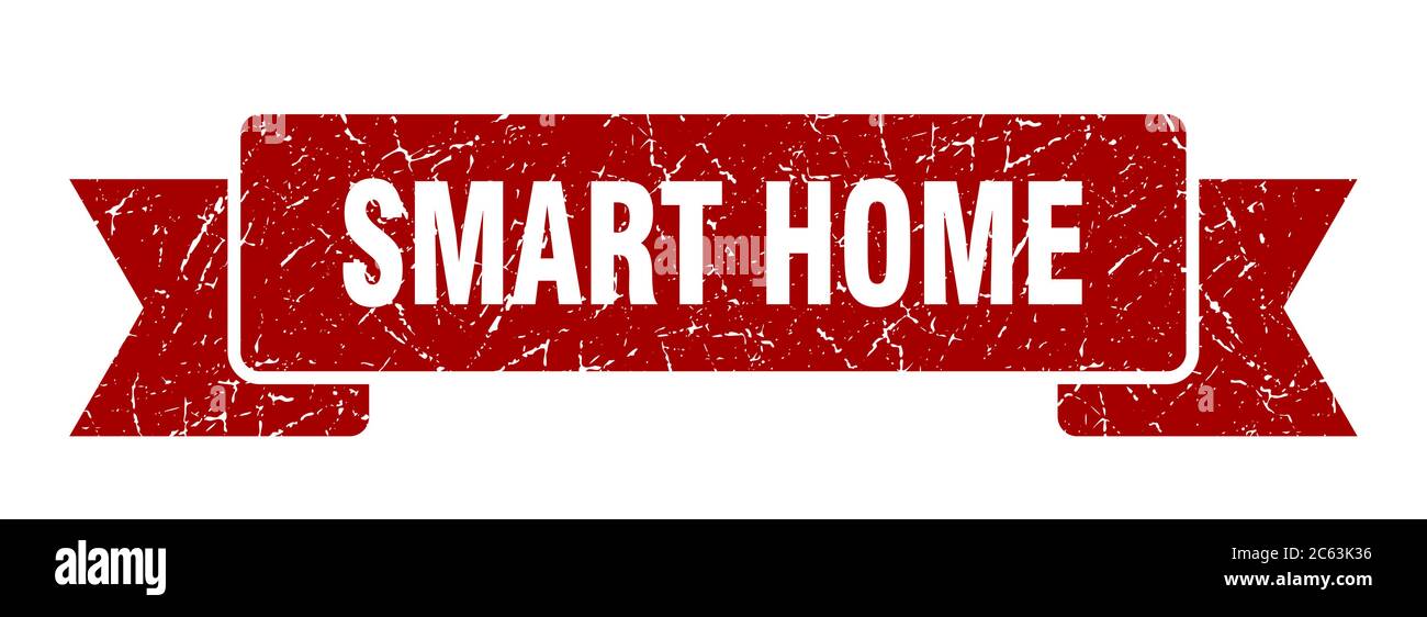 smart home ribbon. smart home grunge band sign. smart home banner Stock ...