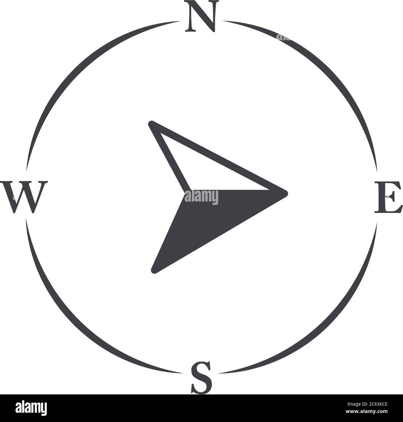 compass rose navigation cartography arrow pointing equipment vector ...