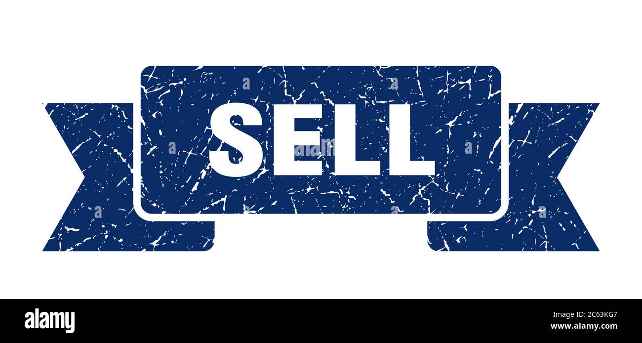 sell ribbon. sell grunge band sign. sell banner Stock Vector Image ...
